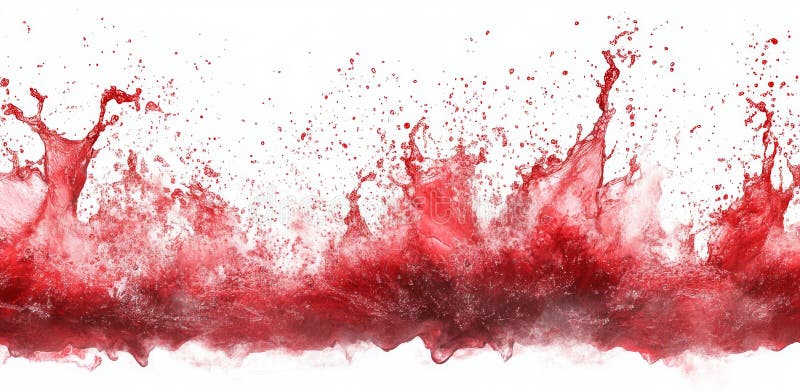 The Image Shows Red Wine Splashed on a White Background As a ...