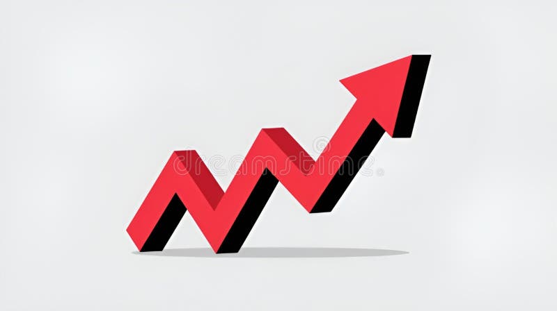 Upward Trend Arrow stock illustration. Illustration of diagram - 340227895