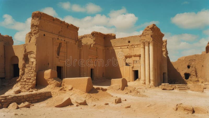 Ancient Desert Ruins stock photo. Image of culture, weathered - 374430256