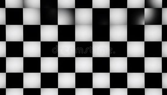 Abstract Black and White Checkerboard Pattern Stock Illustration ...