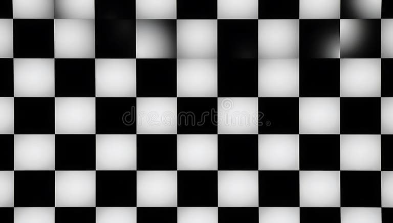 Abstract Black and White Checkerboard Pattern Stock Illustration ...