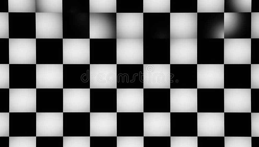 Abstract Black and White Checkerboard Pattern Stock Illustration ...