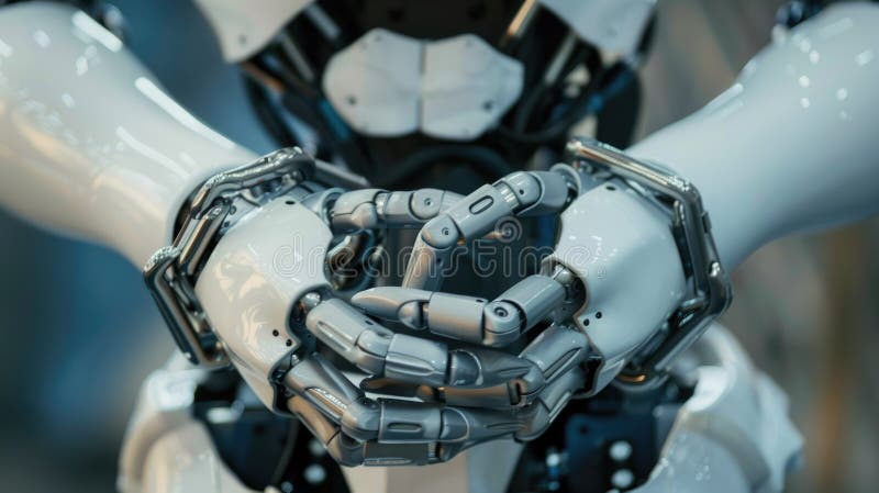 The Image Shows a Robot Restrained by Chains, Representing Limitations ...