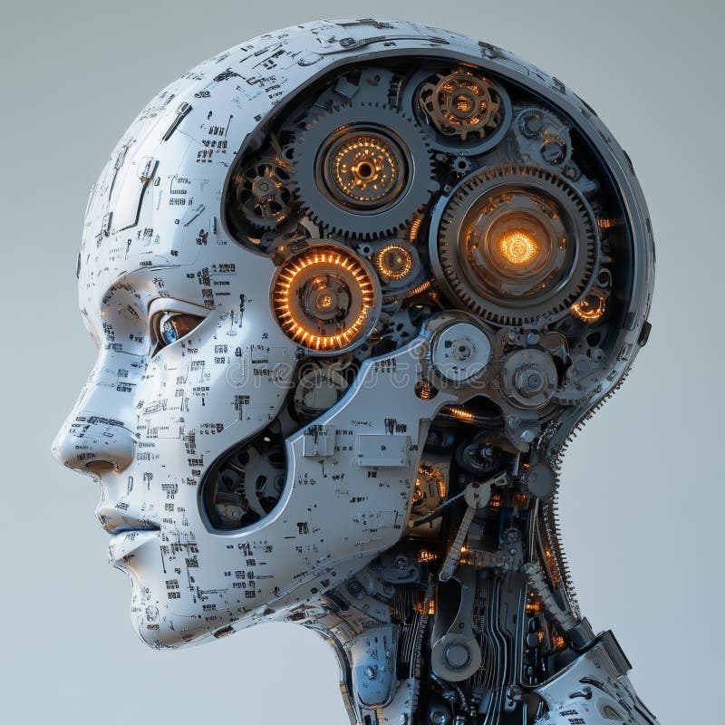 Robotic Mind stock illustration. Illustration of learning - 335539802