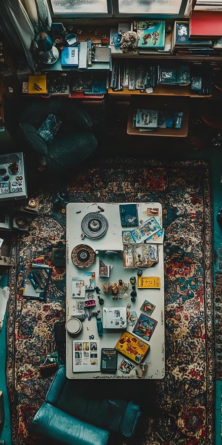 Cluttered Room with Scattered Objects Stock Illustration - Illustration ...