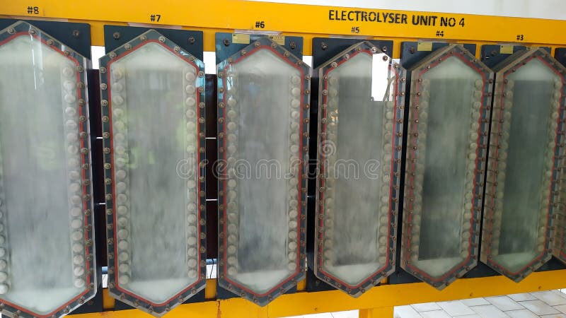 A View of Plate-Mesh Type Electro-Chlorination System Stock Photo ...