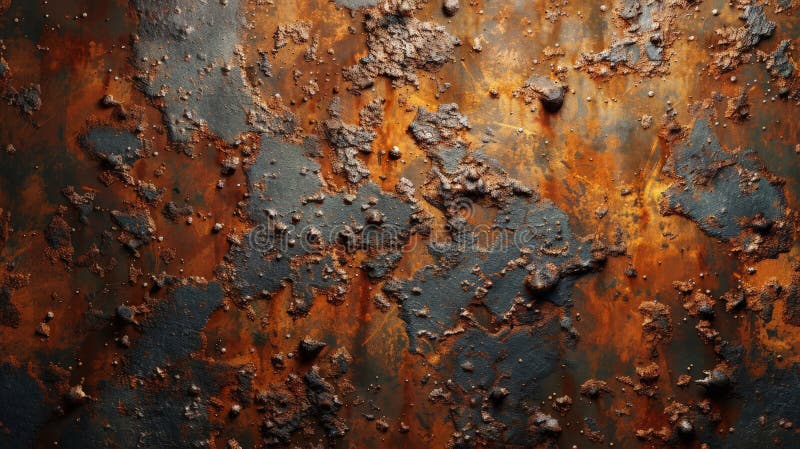 Extreme Rust Decay on Metal Surface Stock Illustration - Illustration ...