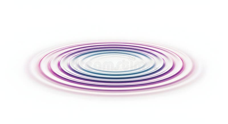 Abstract Concentric Circles with Gradient Colors Stock Illustration ...