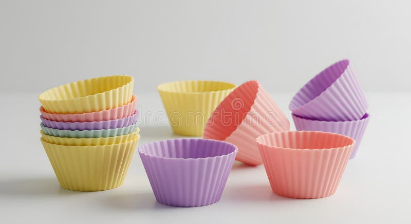 Pastel Silicone Cupcake Stock Illustrations – 62 Pastel Silicone ...