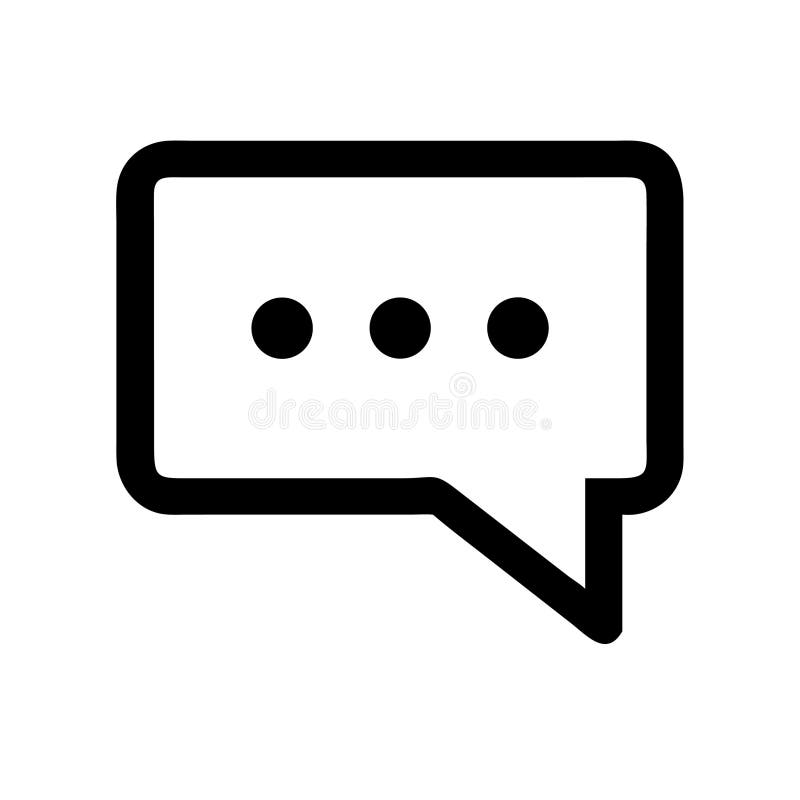 Simple Rectangular Chat Bubble Icon Stock Illustrations – 281 Simple ...
