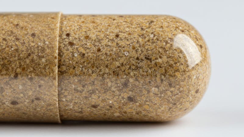 Close-up of a Herbal Capsule Stock Illustration - Illustration of ...