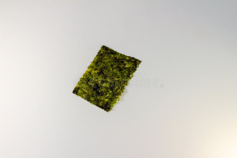 Crispy Nori Sheet on a White Background Stock Image - Image of pattern ...