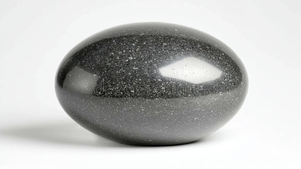 A Shiny Black Sphere with a Speckled Texture. Stock Image - Image of ...