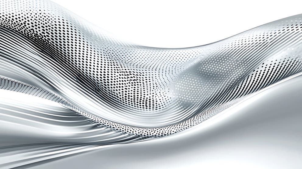 Abstract Silver Wave Pattern Design Stock Image - Image of background ...