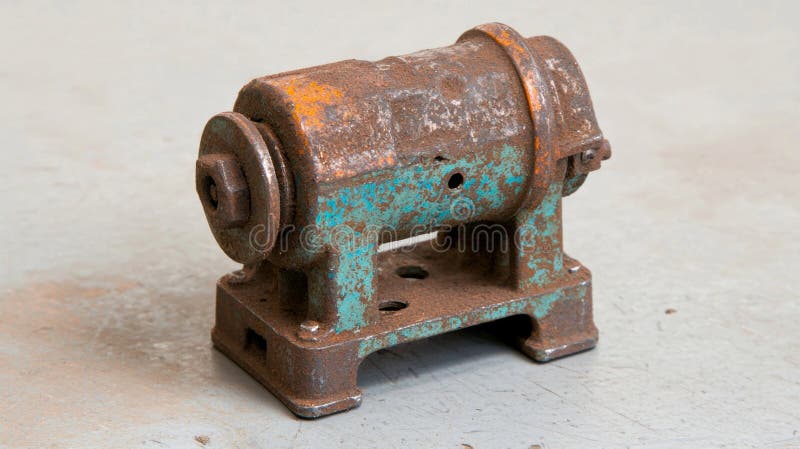 Rusty Machine stock image. Image of metal, patch, curved - 376315759