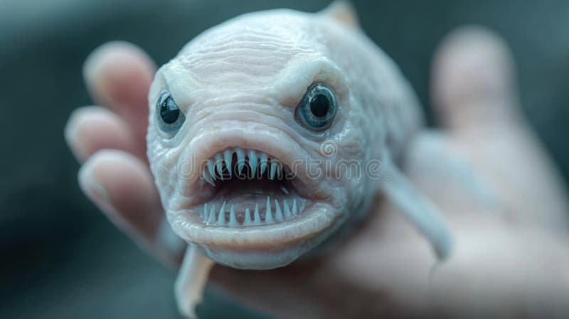 Small, Fierce-looking Fish with Sharp Teeth Held in a Person S Hand, AI ...