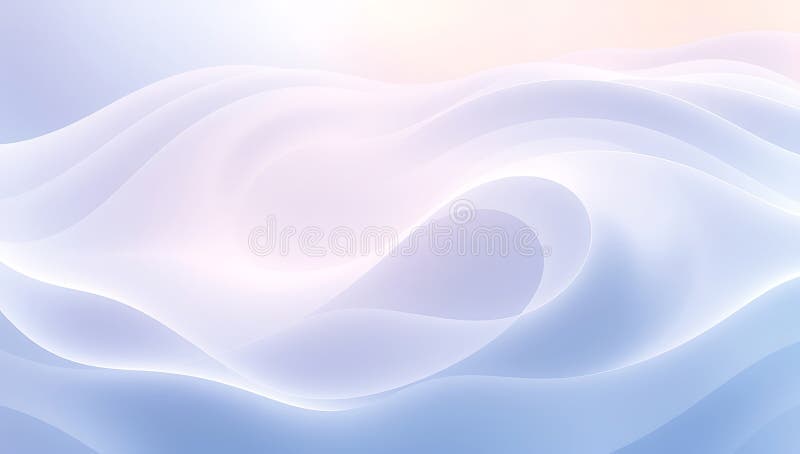 Abstract Soft Blue and White Wave Background Stock Illustration ...