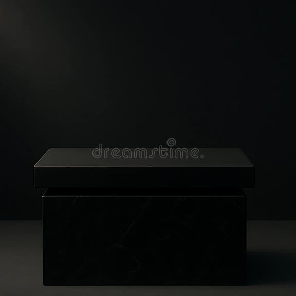 Black Rectangular Box - Minimalist Product Packaging - Dark Product ...