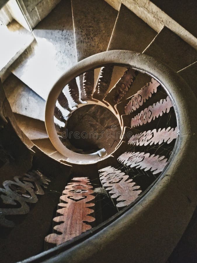 Spiralling Down Inside the Heritage. Stock Image - Image of classic ...
