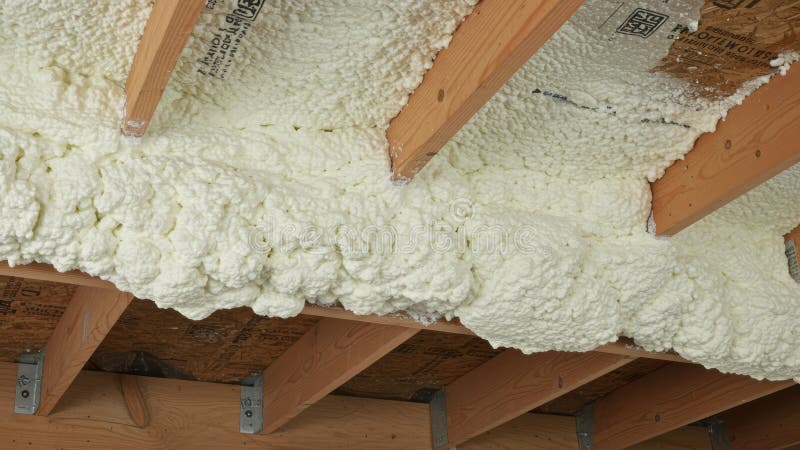 Spray Foam Insulation stock illustration. Illustration of saving ...