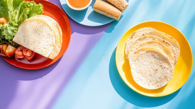 The Image Shows a Still Life of Food, Broken into Geometric Forms and ...