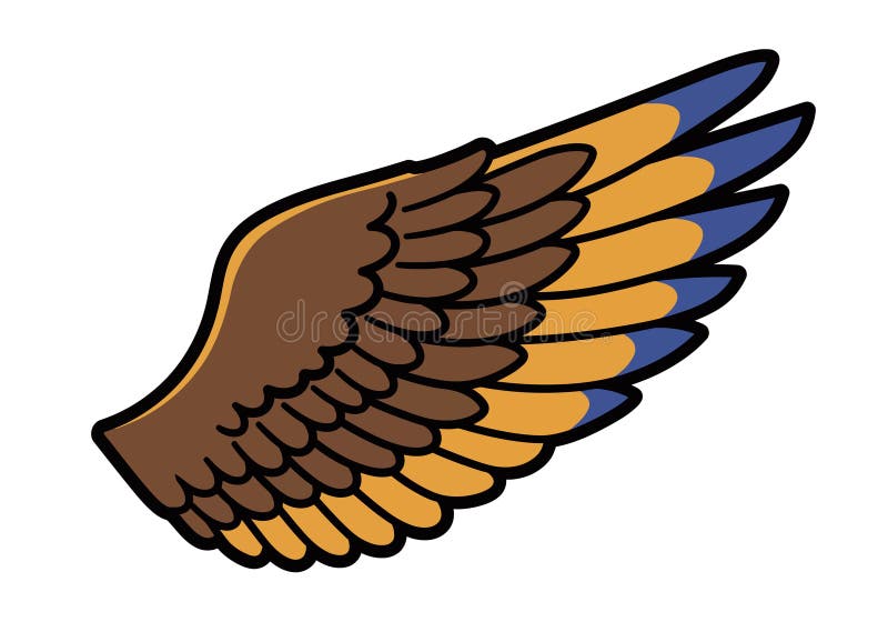 Eagle wing clip art stock vector. Illustration of artistic - 365471301