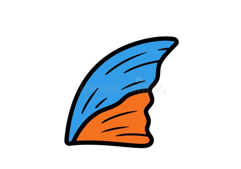 Fish fin clip art stock vector. Illustration of icon - 366196086