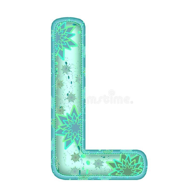 Bold Cute Soft Colored Fonts Letter L Stock Illustration - Illustration ...