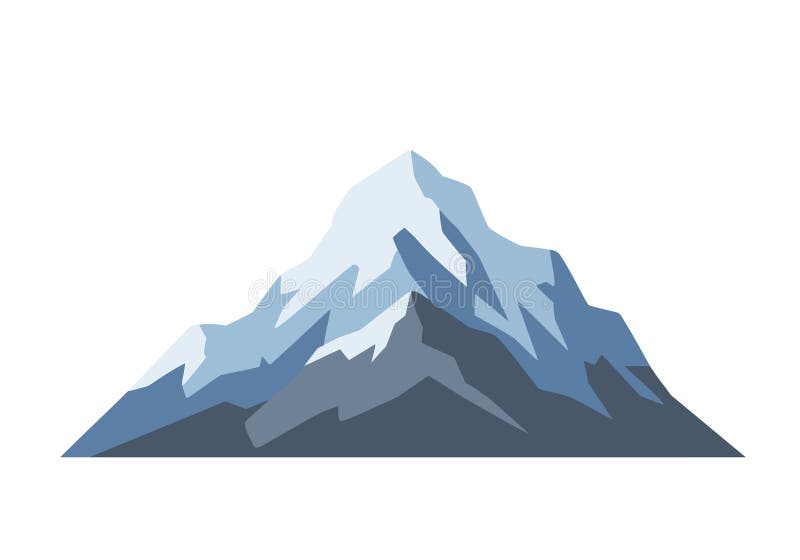 Snow mountain clip art stock vector. Illustration of graphic - 362854021