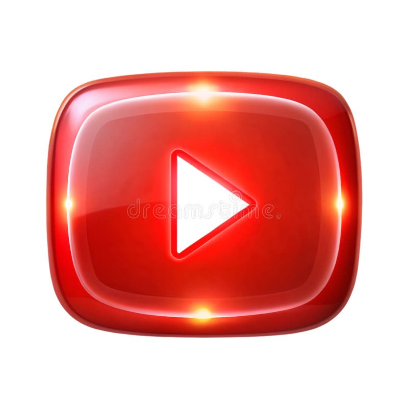 Dimensional Youtube Play Button Icon Stock Illustrations – 20 ...