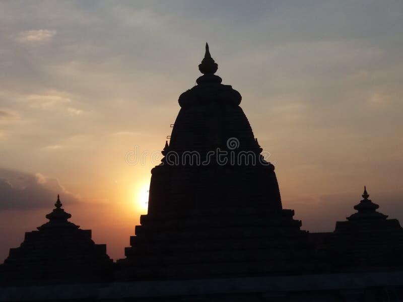 Sunset View from Bhakti Dham Stock Image - Image of mountains, view ...