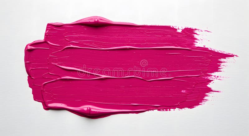 Fuchsia Paint Stroke on White Background Texture Stock Illustration ...
