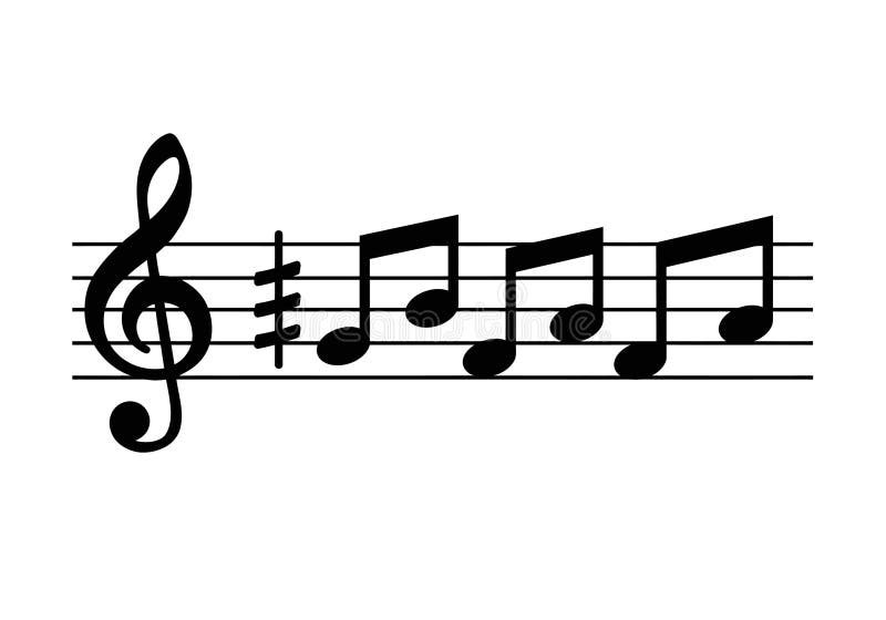 Music sheet clip art stock vector. Illustration of notes - 372513944