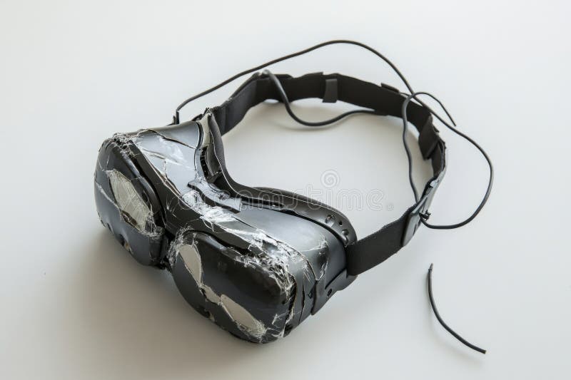 This Image Shows a Unique Pair of Modern Virtual Reality Goggles. they ...