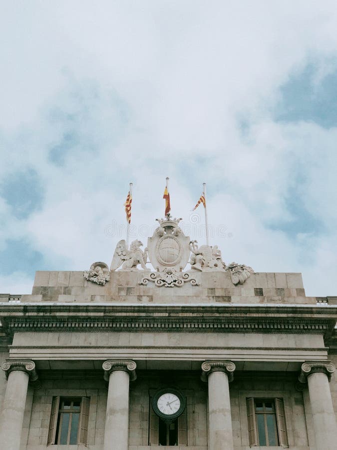 Catalan Government - Related Building Detail Stock Image - Image of ...