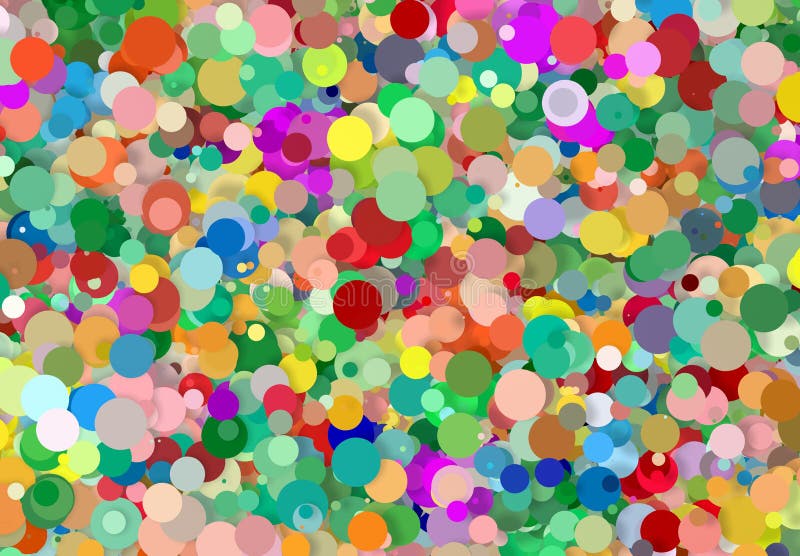 Abstract Art Texture. Colorful Round Discs. Colorful Texture. Modern ...