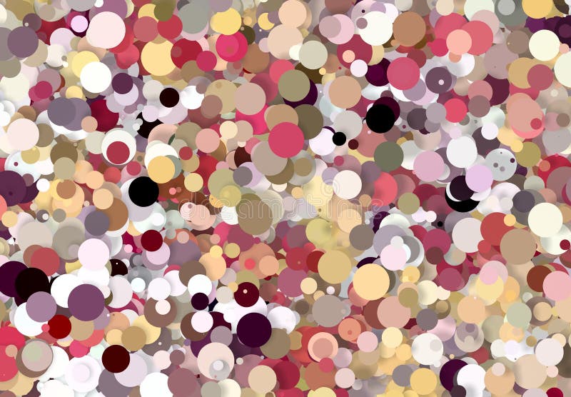 Abstract Art Texture. Colorful Round Discs. Colorful Texture. Modern ...