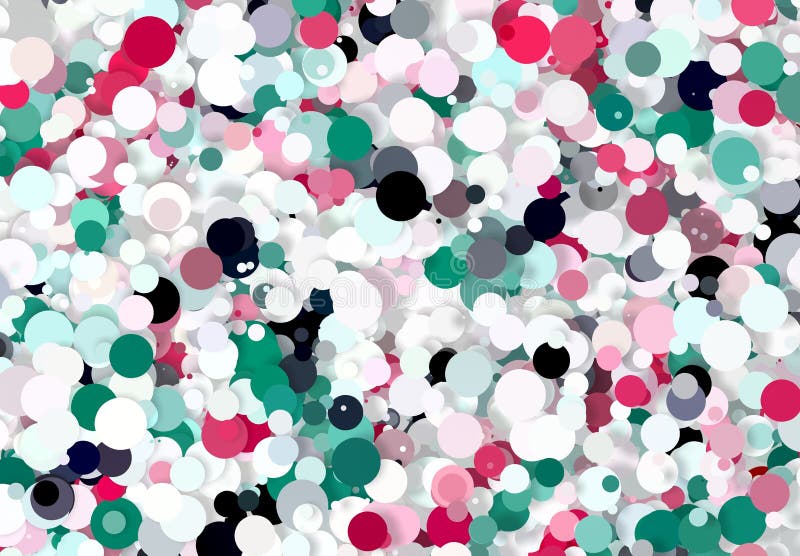 Abstract Art Texture. Colorful Round Discs. Colorful Texture. Modern ...