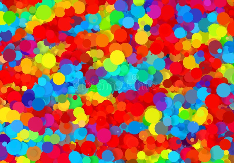 Abstract Art Texture. Colorful Round Discs. Colorful Texture. Modern ...