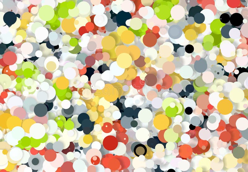 Abstract Art Texture. Colorful Round Discs. Colorful Texture. Modern ...
