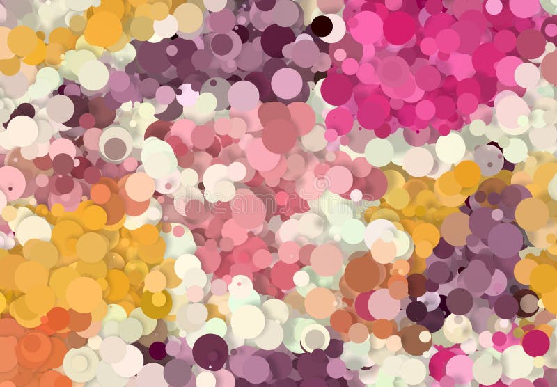 Abstract Art Texture. Colorful Round Discs. Colorful Texture. Modern ...