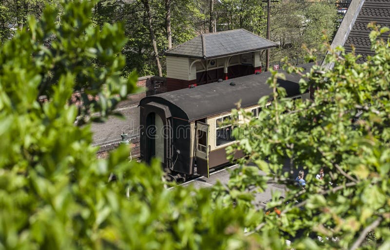 Cheddleton Railway Station, England, the UK - Old Trains Stock Photo ...