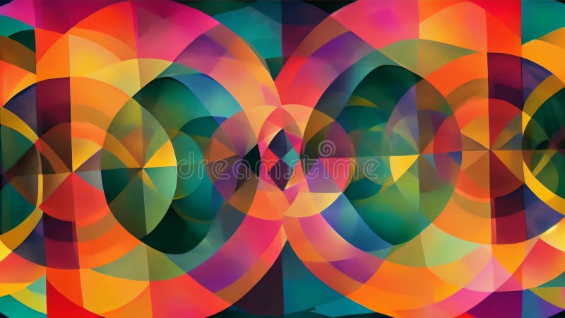 Overlapping Geometric Patterns Stock Video - Video of creativity ...