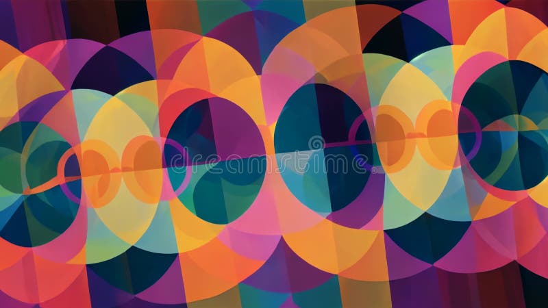 Overlapping Geometric Patterns Stock Video - Video of graphic, unique ...
