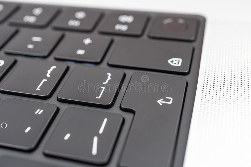 Image Shows a Well-aligned, Responsive Black and White Keyboard, Likely ...