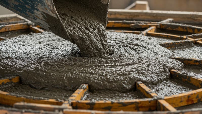 Pouring Concrete stock illustration. Illustration of building - 371267136