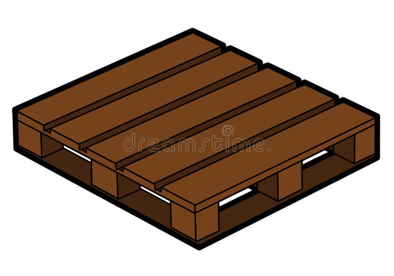 Pallet clip art stock vector. Illustration of storage - 372515486