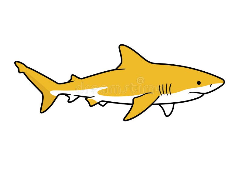 Lemon Shark Seamless Pattern in Scandinavian Style. Marine Animals ...