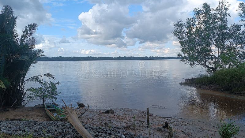 The Image of Side River in Sukan Village Editorial Stock Image - Image ...