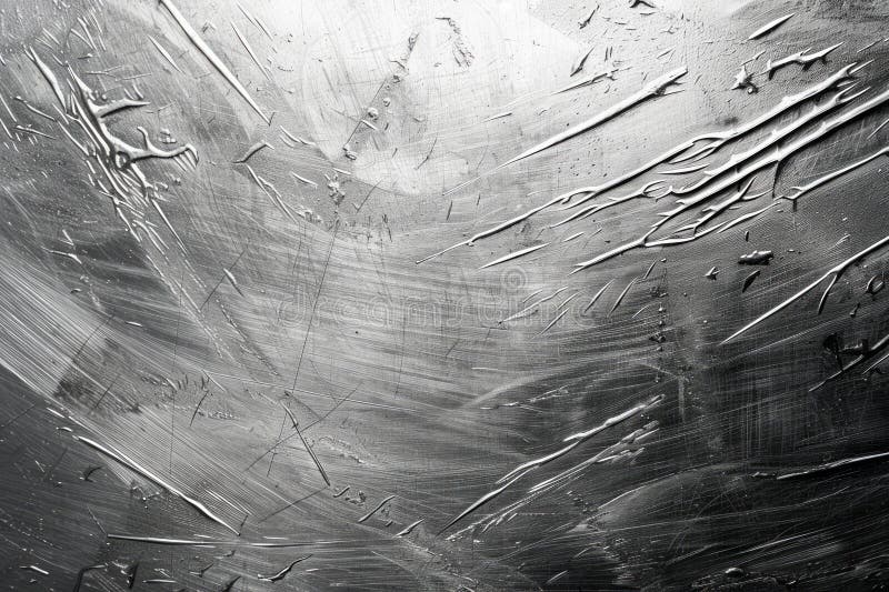 Image of Silver Scratched Old Metal Sheet. Texture for Background Usage ...
